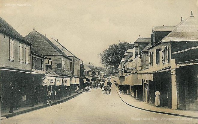Port Louis - La Chaussée - 1890s - Vintage Mauritius