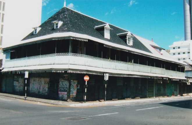 Port Louis Royal Street Old Colonial Building - Vintage Mauritius